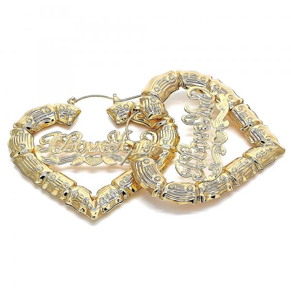 Argolla Extra Grande 02.60.0153.65 Oro Laminado, Diseño de Con Nombre ...